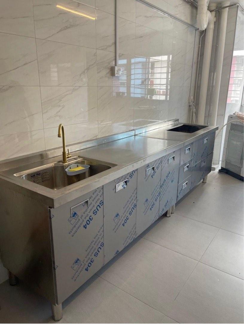 Customise stainless steel kitchen cabinet refer price list, Furniture ...