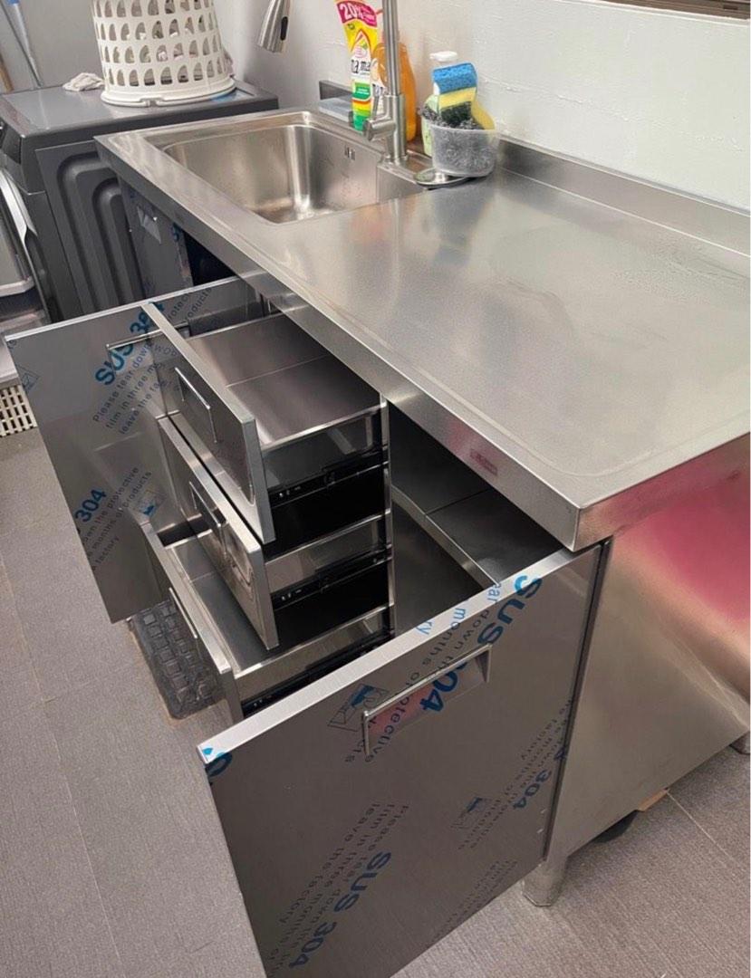 Customise stainless steel kitchen cabinet refer price list, Furniture ...