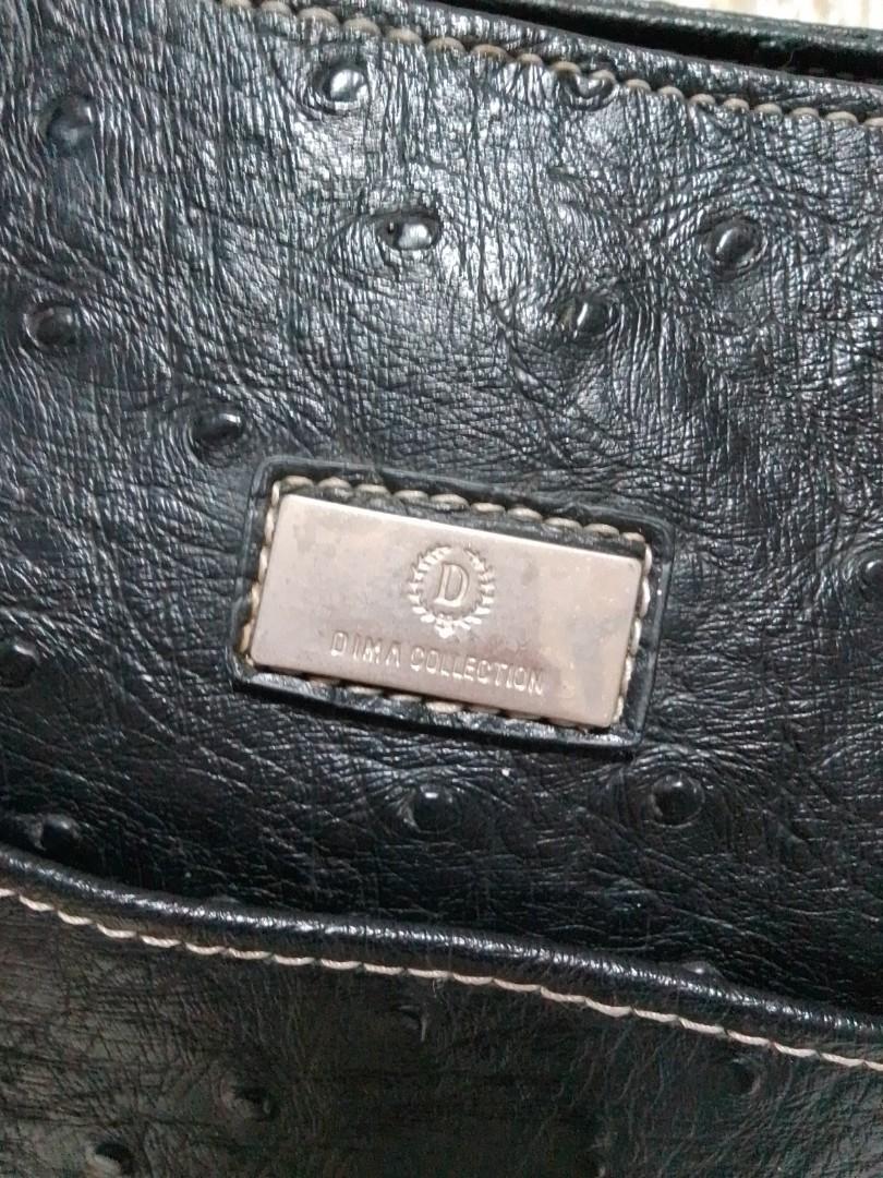 Dima Borsa collection ostrich shoulder bag, Women's Fashion, Bags ...