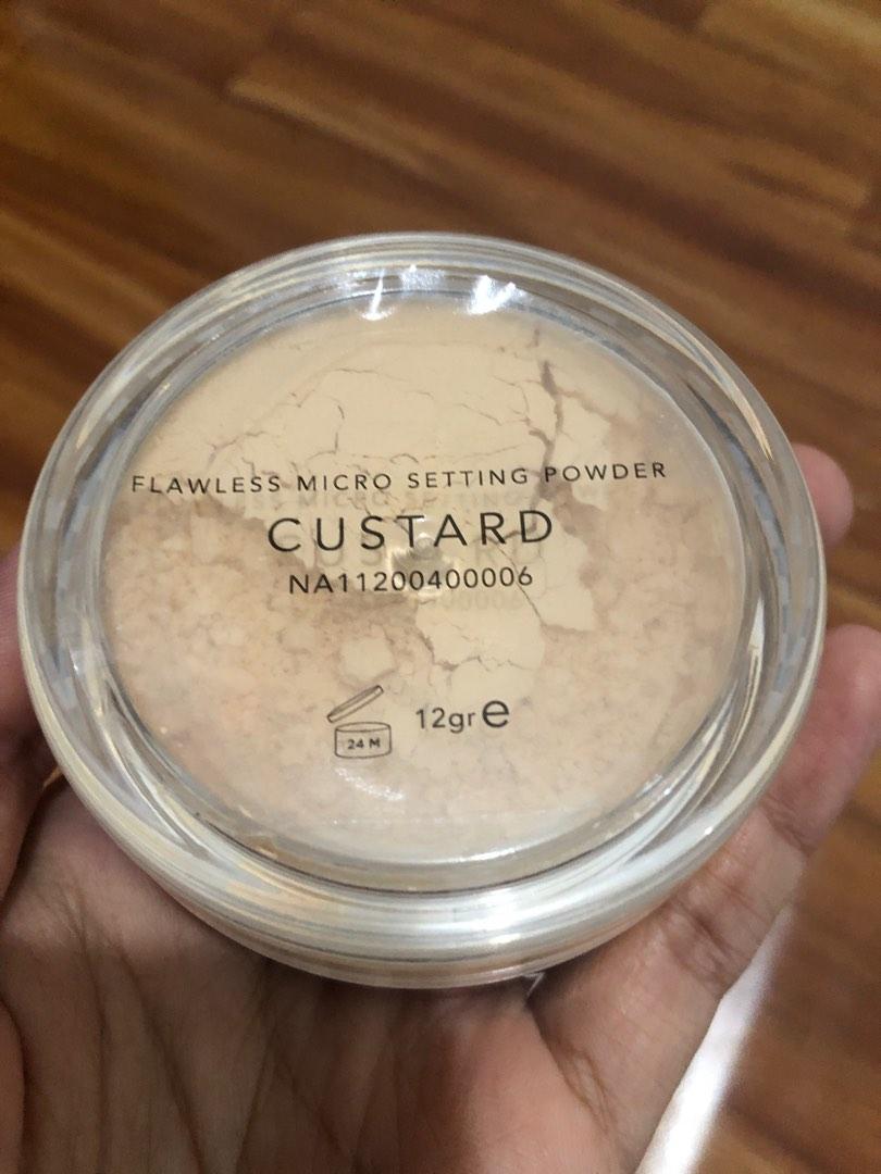 Esqa Loose setting powder Custard, Kesehatan & Kecantikan, Rias Wajah ...