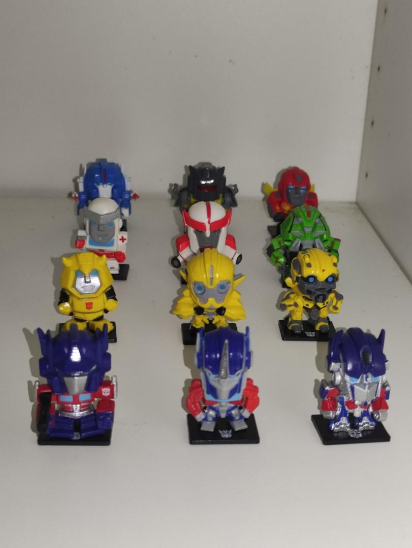 Free Mailing Transformers Mini Figures Optimus Prime Megatron Bumblebee ...