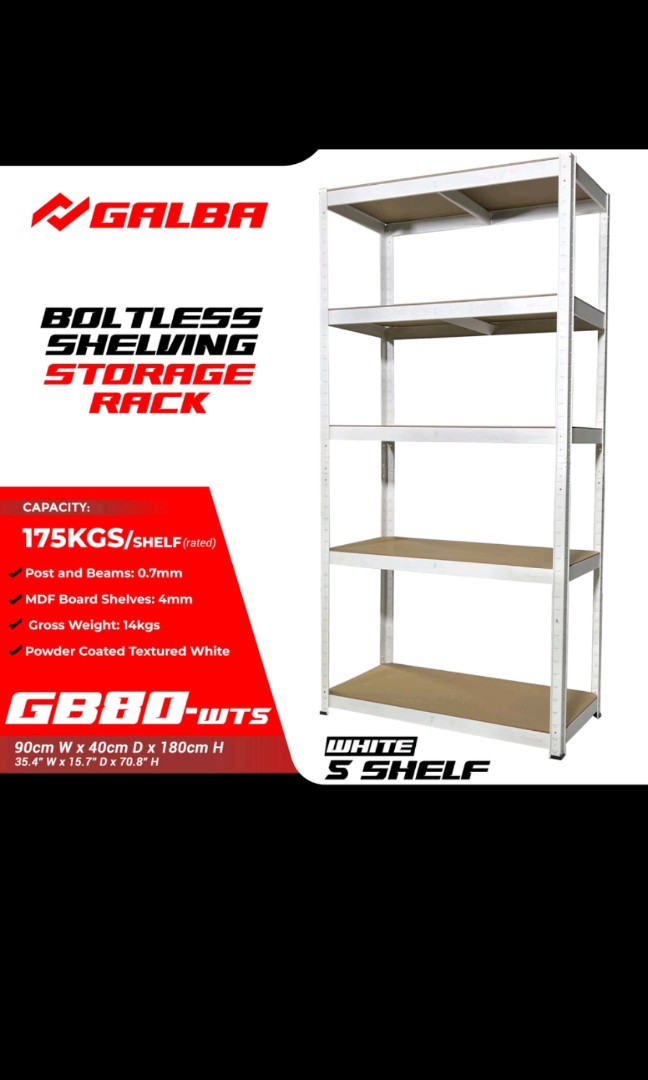Galba Galvanized Rack GB80, Furniture & Home Living, Furniture, Shelves, Cabinets & Racks on ...