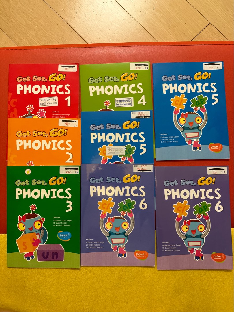 Get Set Go Phonics 1-6, 興趣及遊戲, 書本 & 文具, 小朋友書 - Carousell