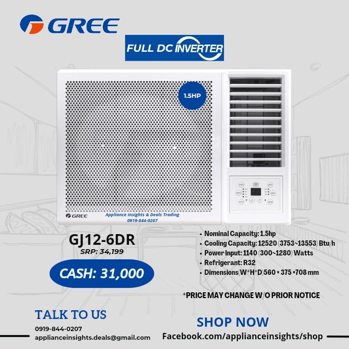 GREE Full DC Inverter Window type Aircon, TV & Home Appliances, Air ...