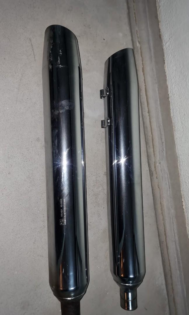 Harley stock Touring exhaust, Motorcycles, Motorcycle Accessories on ...