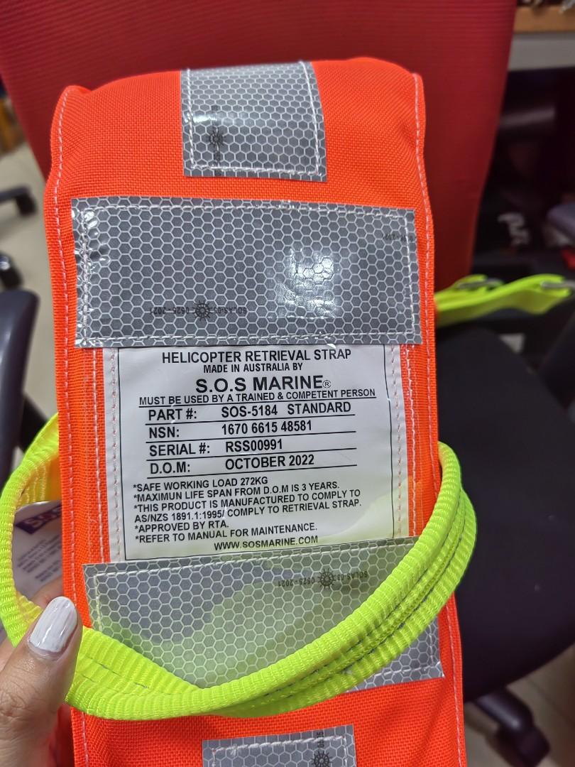 Helicopter Lifting Strap/ Overboard Rescue Sling, Sports Equipment ...