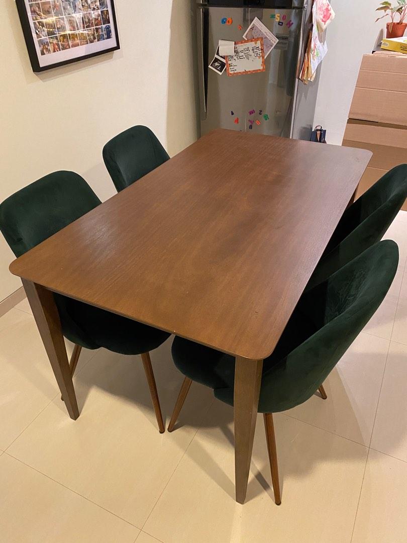 Hipvan dining table & chairs, Furniture & Home Living, Furniture ...