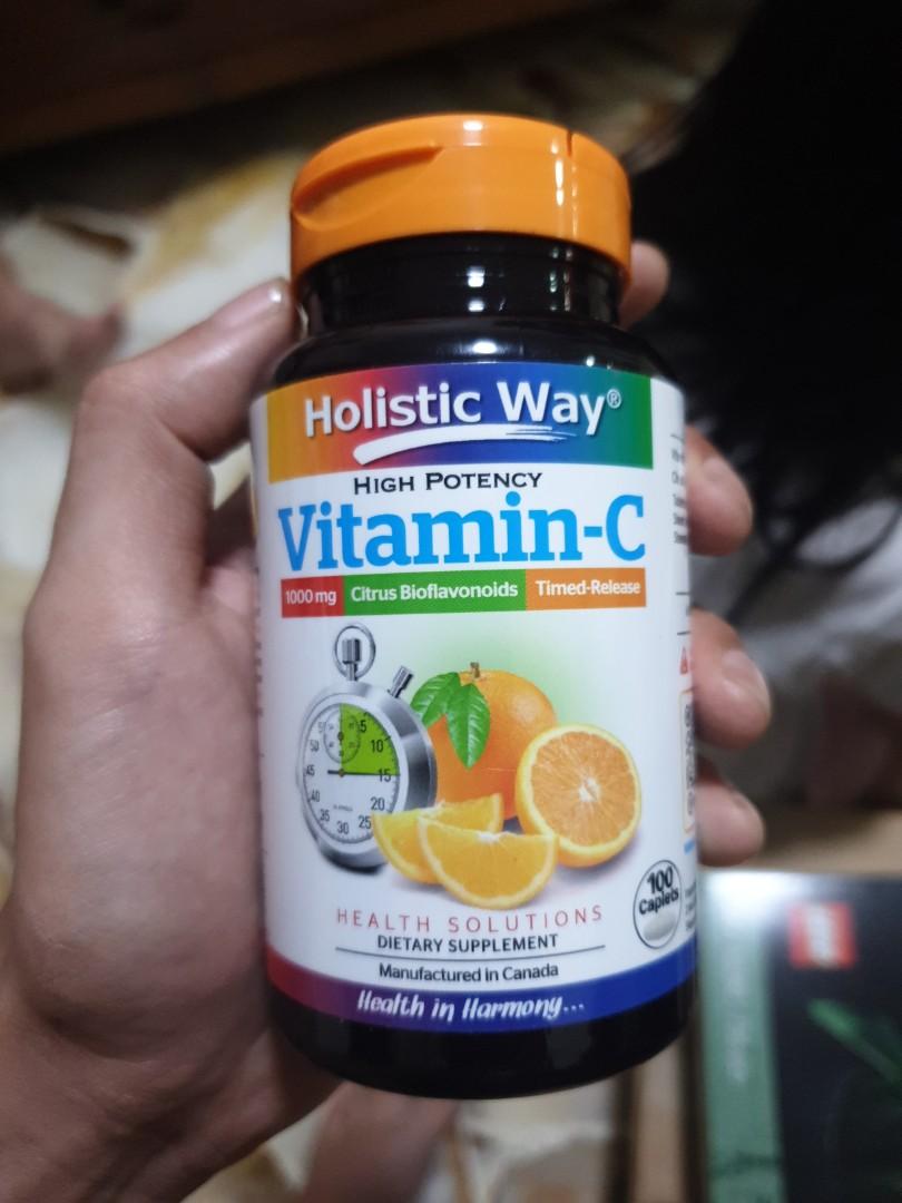Holistic way vitamin c 100 caplets, Health & Nutrition, Health ...