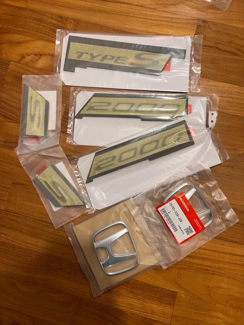 Honda S2000 Type S Emblem Full Set (NEW), Car Accessories, Accessories ...