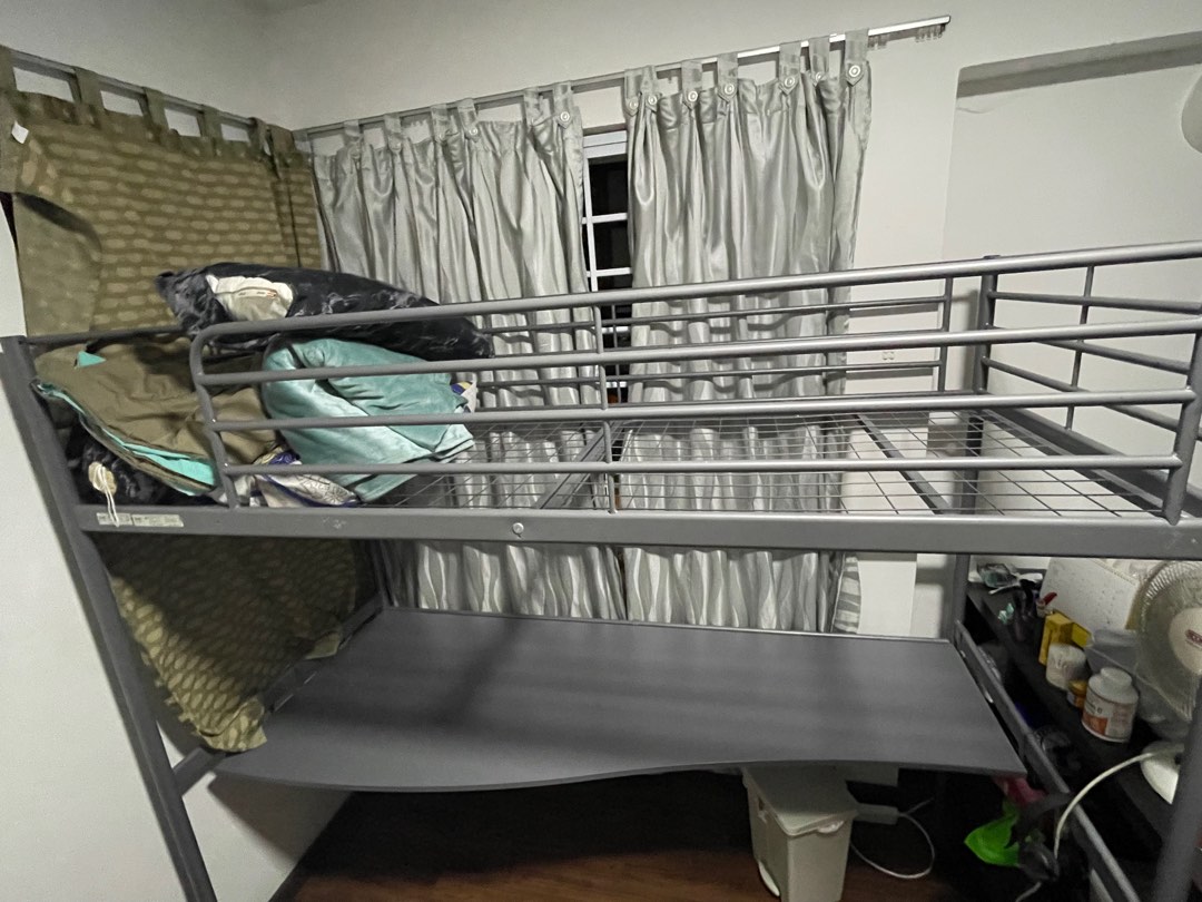 Ikea Loft type bed with mattress, Furniture & Home Living, Furniture ...