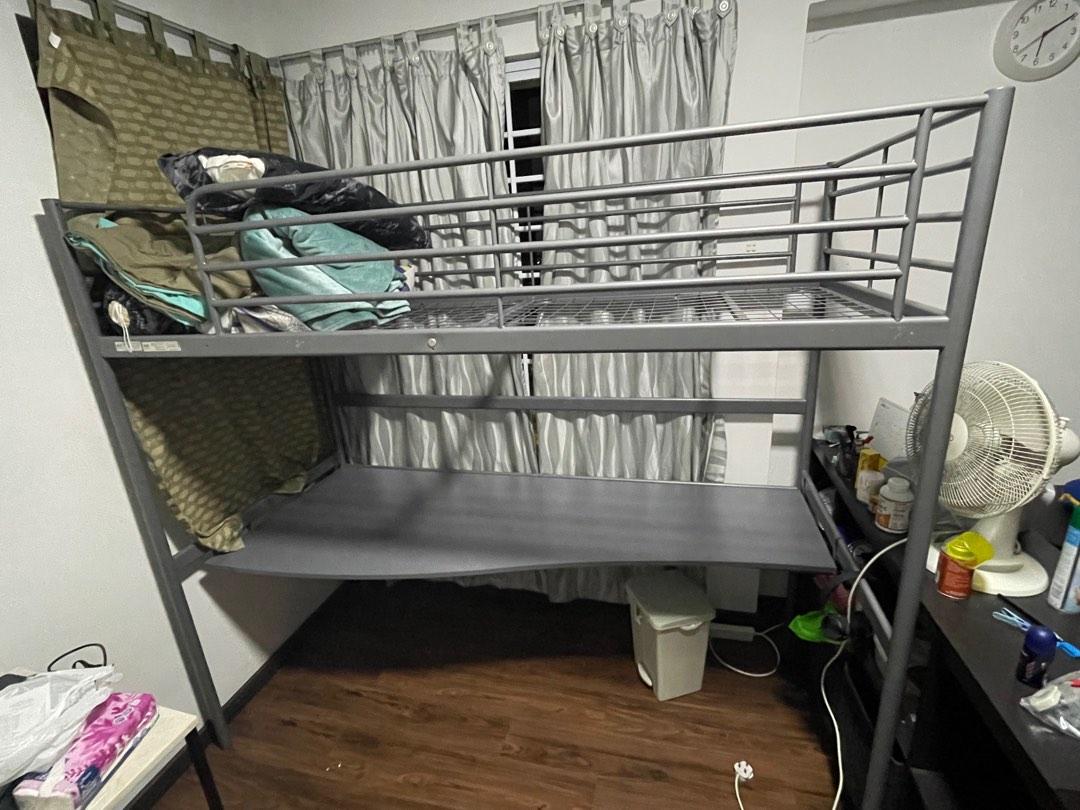 Ikea Loft type bed with mattress, Furniture & Home Living, Furniture ...