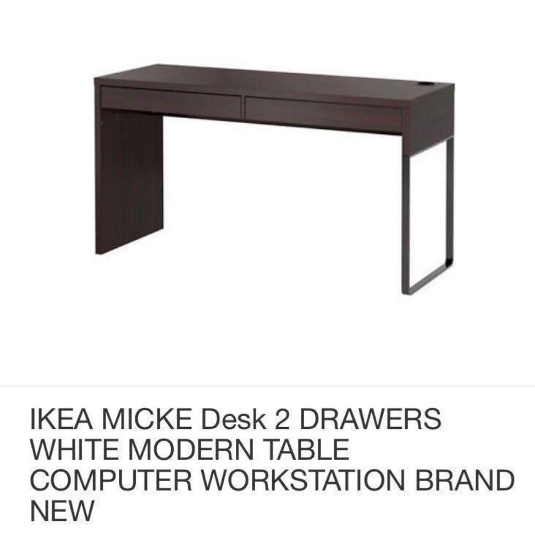 IKEA Micke desk table, Furniture & Home Living, Furniture, Tables ...