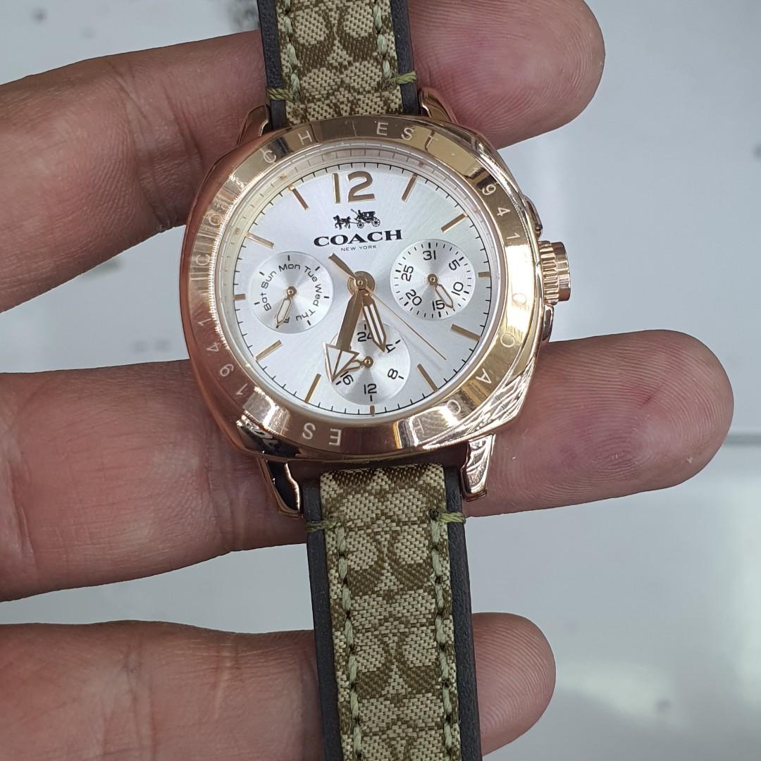 JAM TANGAN COACH FULLSET, Fesyen Wanita, Jam Tangan di Carousell