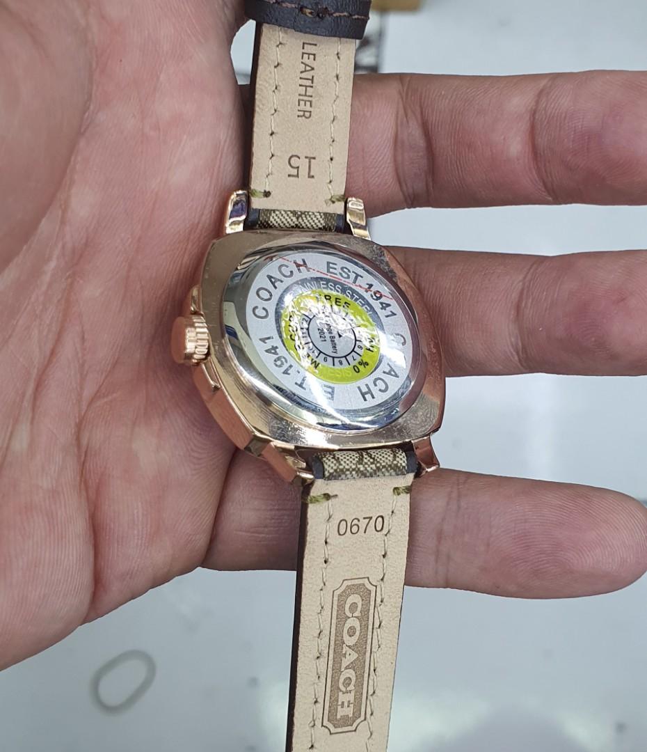 JAM TANGAN COACH FULLSET, Fesyen Wanita, Jam Tangan di Carousell