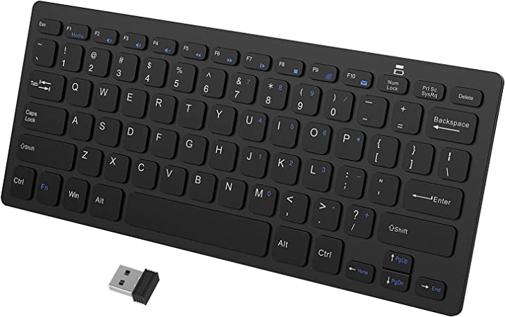 JETech Ultra-Slim 2.4G Wireless Keyboard for Windows (#020), Computers ...