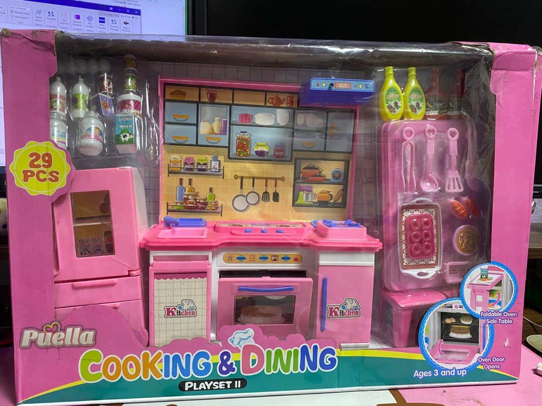 KITCHEN & DINING PLAY SET, Hobbies & Toys, Toys & Games on Carousell