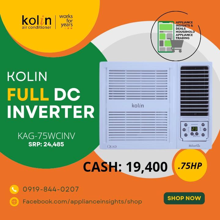 Kolin Full DC Inverter Window Type Aircon, TV & Home Appliances, Air ...