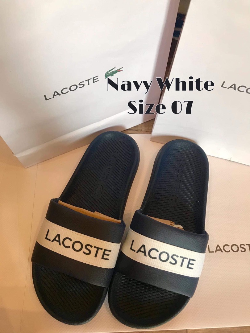 Lacoste men slides, Men's Fashion, Footwear, Slippers & Slides on Carousell