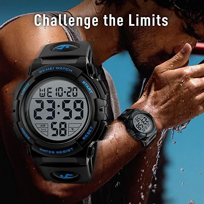 Lavaredo Men's L6606 Digital Sports Military Watch, Waterproof ...