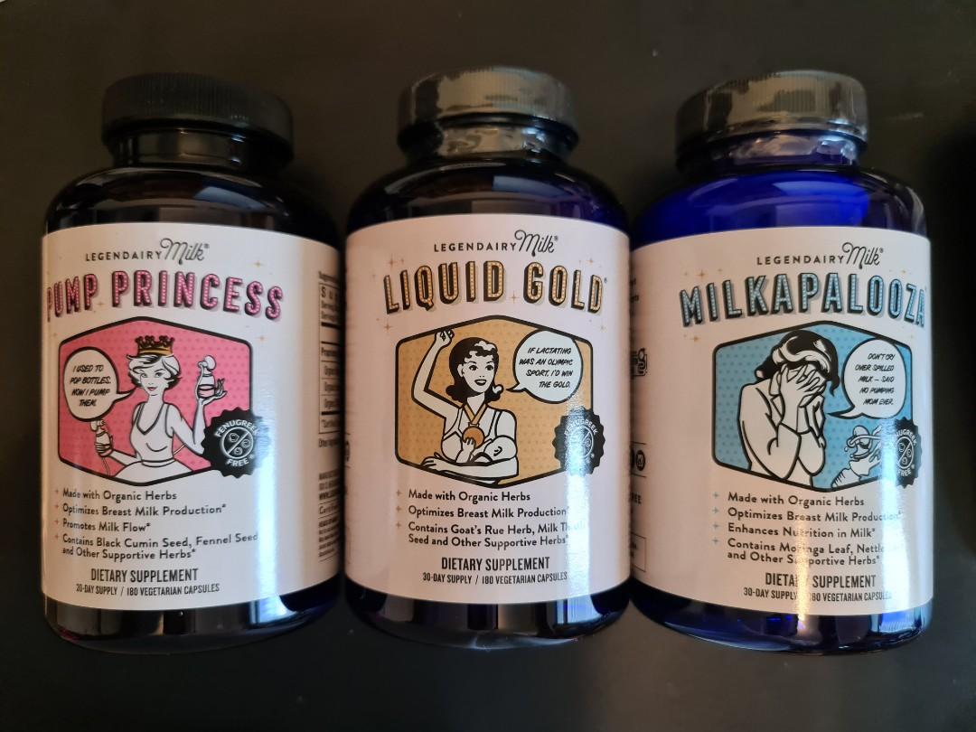 Legendairy Supplements Pump Princess, Milkapalooza, Liquid Gold, Babies ...