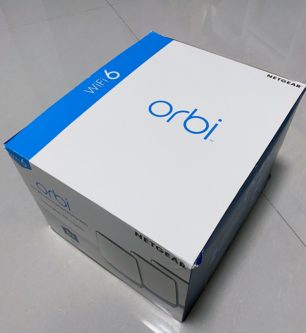 Like New NETGEAR Orbi (RBK853) Tri-Band WiFi 6 Mesh System, Computers ...