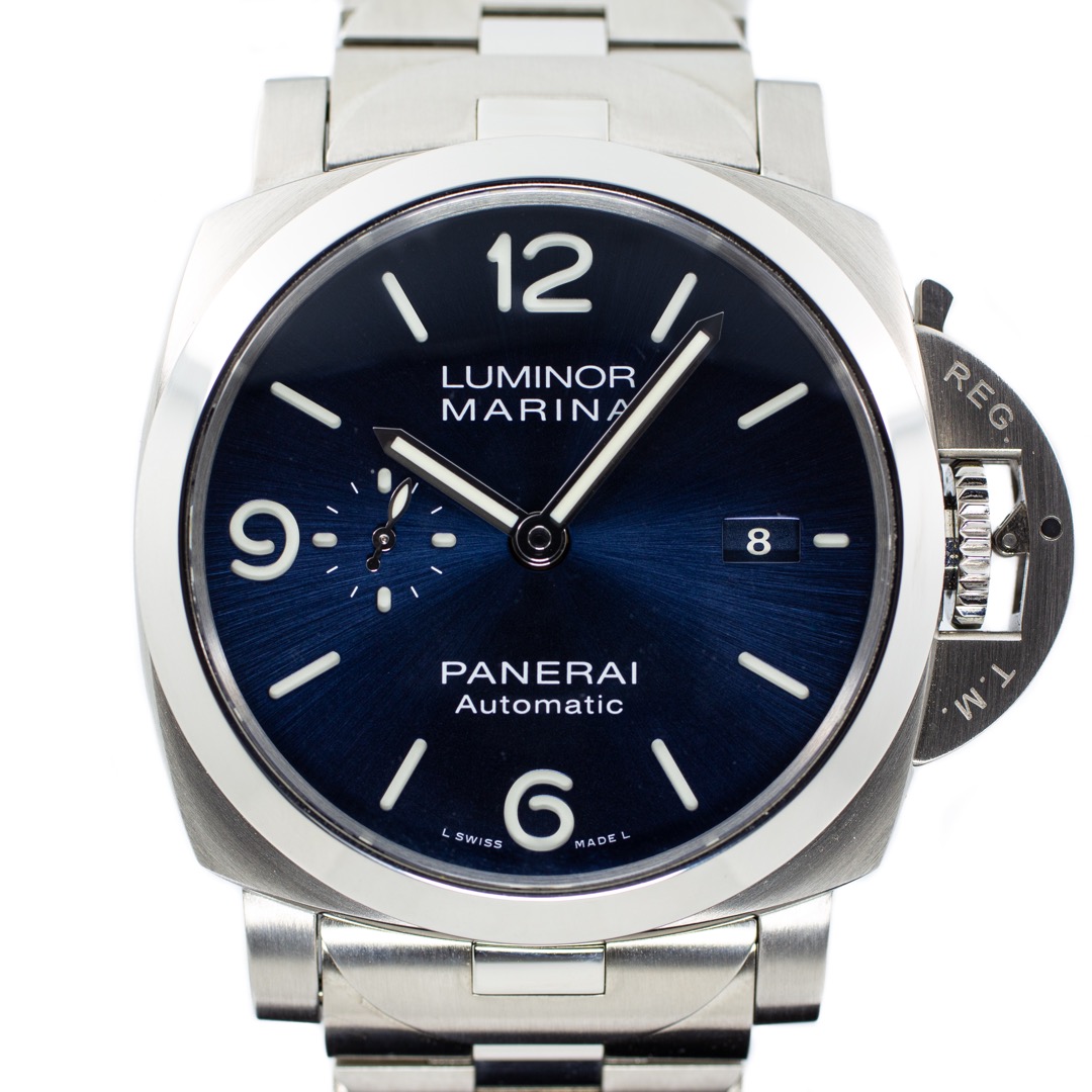 Like New Panerai Luminor Marina Specchio Blue PAM 1316 W, Luxury ...