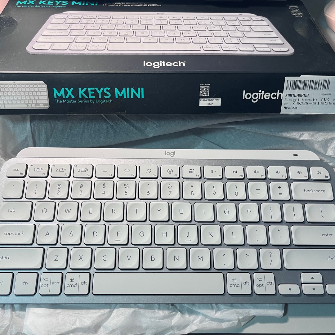 Logi Mx Keys Mini White, Computers & Tech, Parts & Accessories ...
