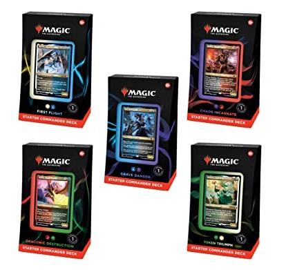 Magic: The Gathering Starter Commander Deck Bundle 5 Decks - Pre order ...