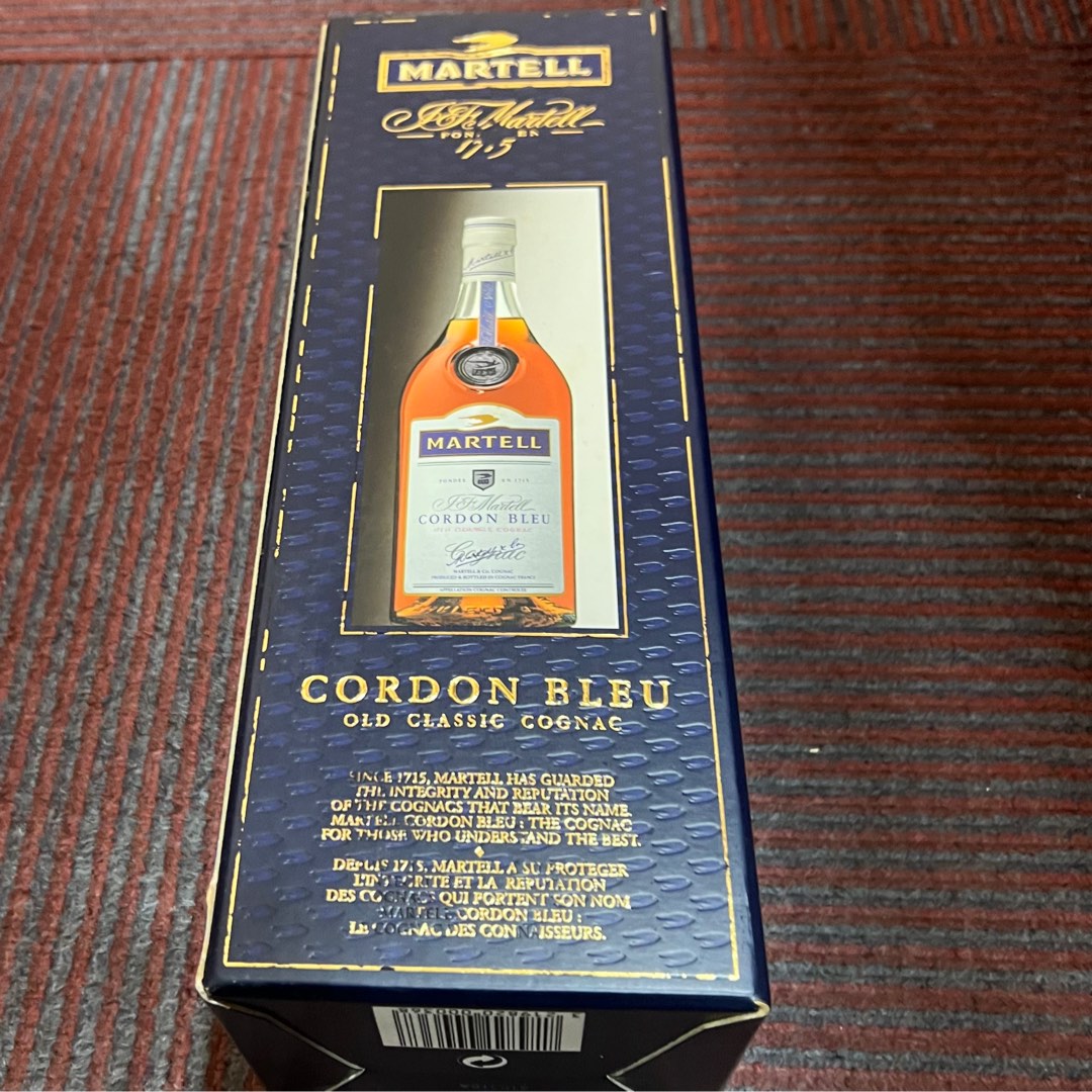 Martell Cordon Bleu Old Classic Cognac 1 L, Food & Drinks, Alcoholic ...