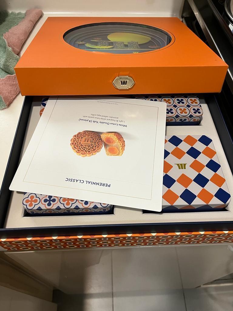MBS mooncake box, Everything Else on Carousell