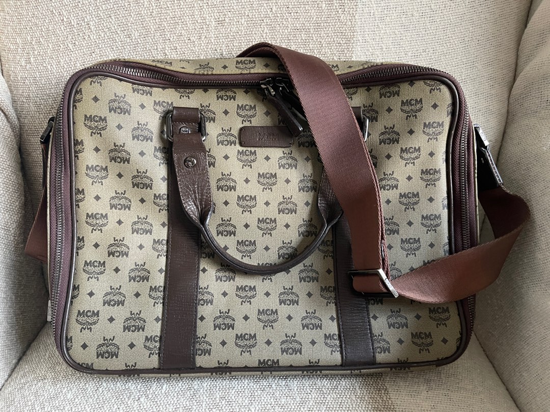 MCM Laptop Bag (Authentic), Luxury, Bags & Wallets on Carousell