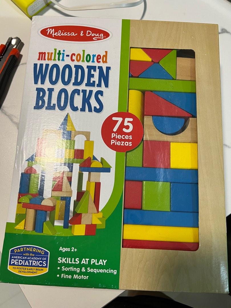 Melissa & doug Wooden Blocks, Hobbies & Toys, Toys & Games on Carousell