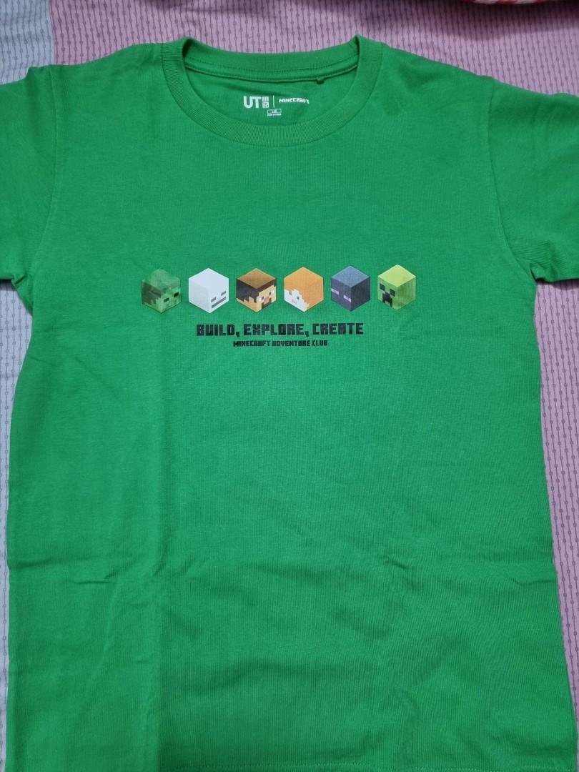 Minecraft UNIQLO T-shirt/shirt/clothes, Men's Fashion, Tops & Sets ...