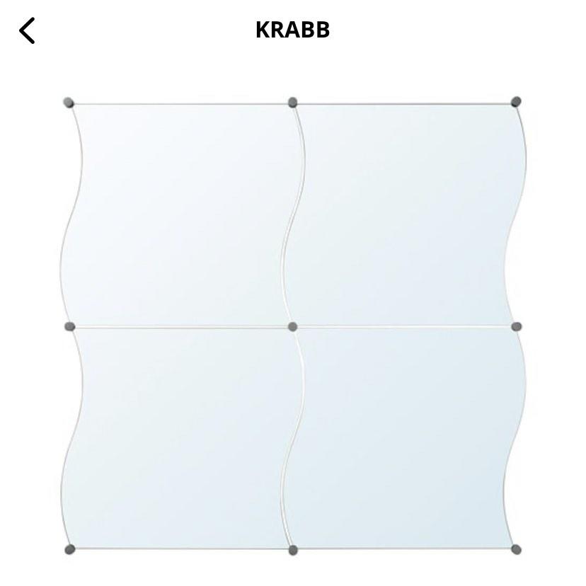 Mirror Ikea Krabb, Furniture & Home Living, Home Decor, Mirrors on ...
