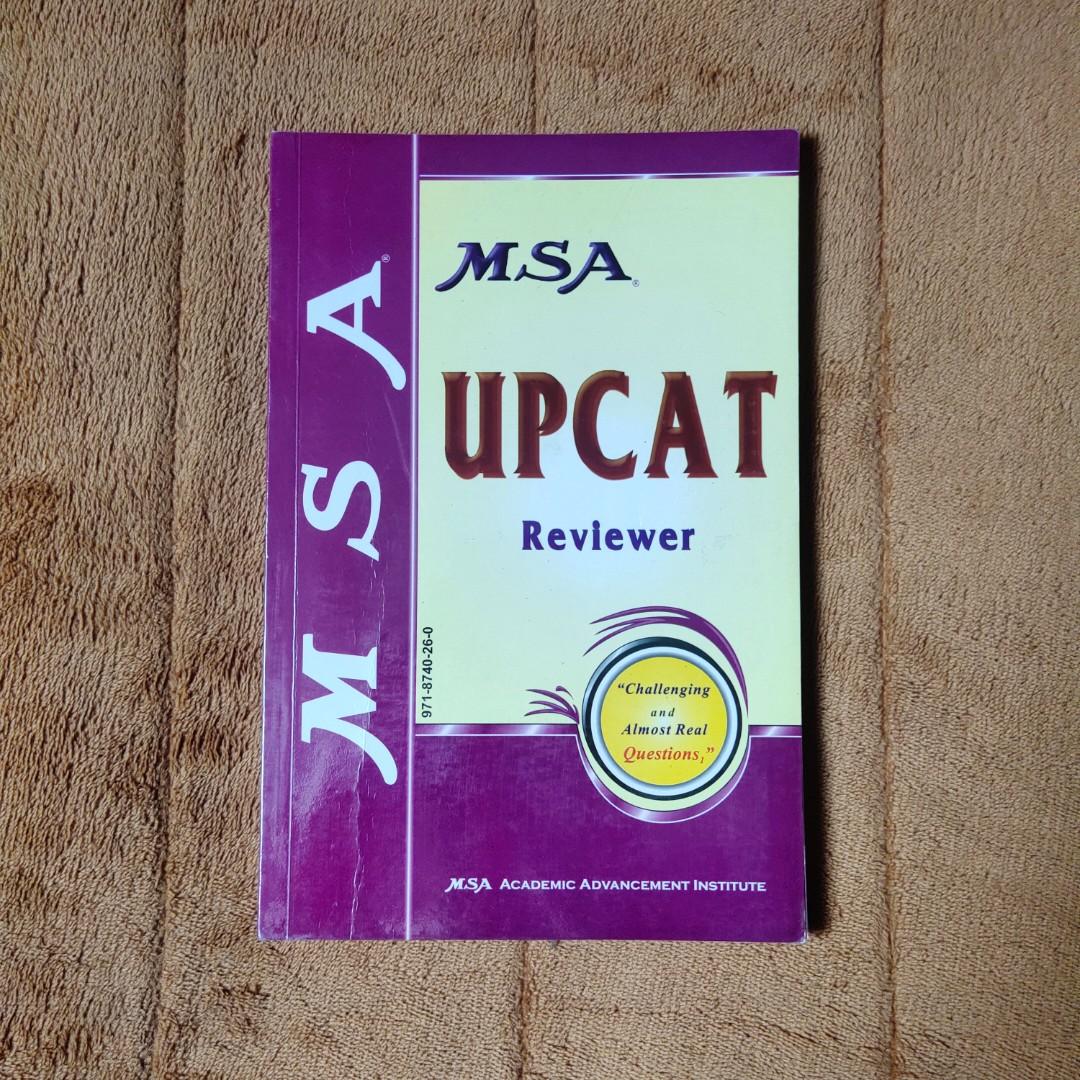 MSA UPCAT Reviewer Set - 2 Books included, Hobbies & Toys, Books ... MSA UPCAT Reviewer Set - 2 Books included, Hobbies & Toys, Books ...