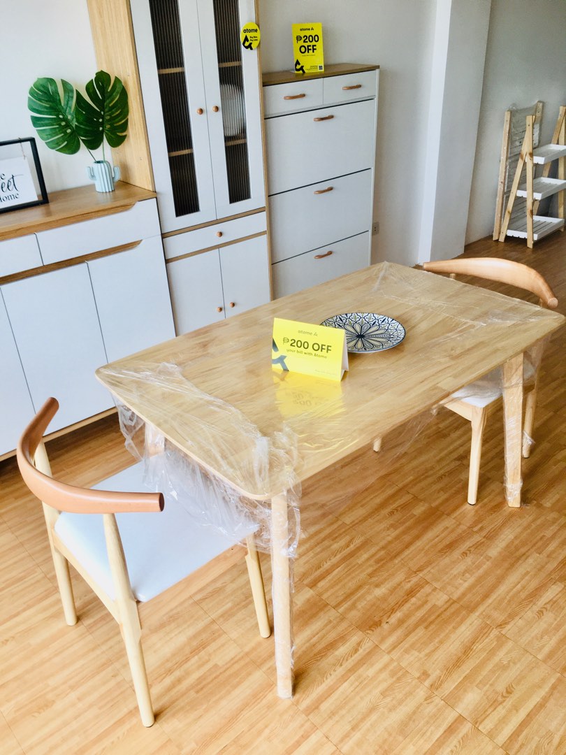 Muji Dining Table and Chairs, Furniture & Home Living, Furniture ...