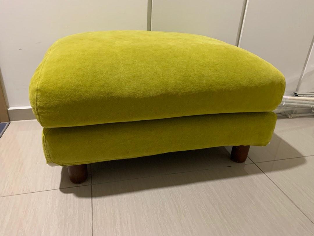 Muji sofa feather pocket coil with green cover, Furniture & Home Living ...