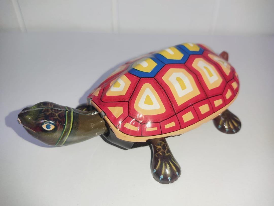 NAKAZAWA - WALKING TORTOISE WIND UP TURTLE TIN TOYS, Hobbies & Toys ...