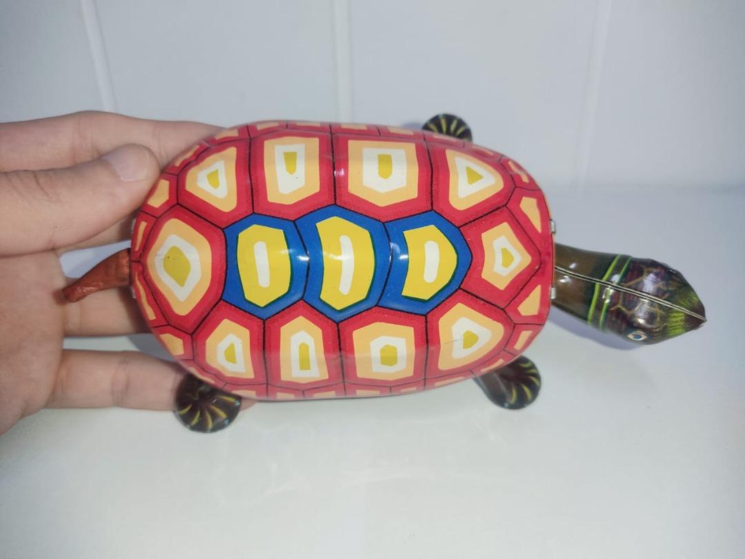 NAKAZAWA - WALKING TORTOISE WIND UP TURTLE TIN TOYS, Hobbies & Toys ...