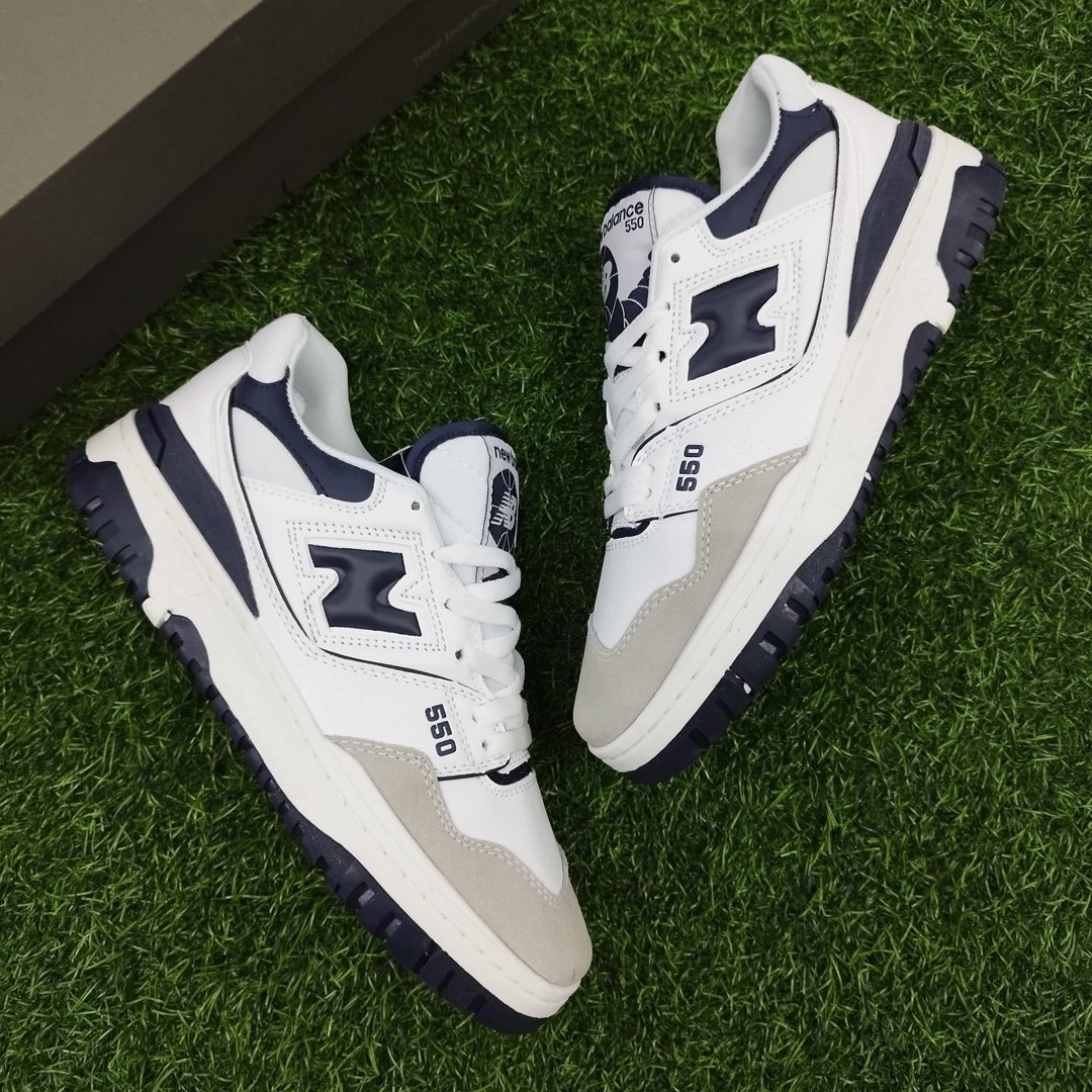 New Balance 550 Navy Blue For Men, Men's Fashion, Footwear, Sneakers on ...