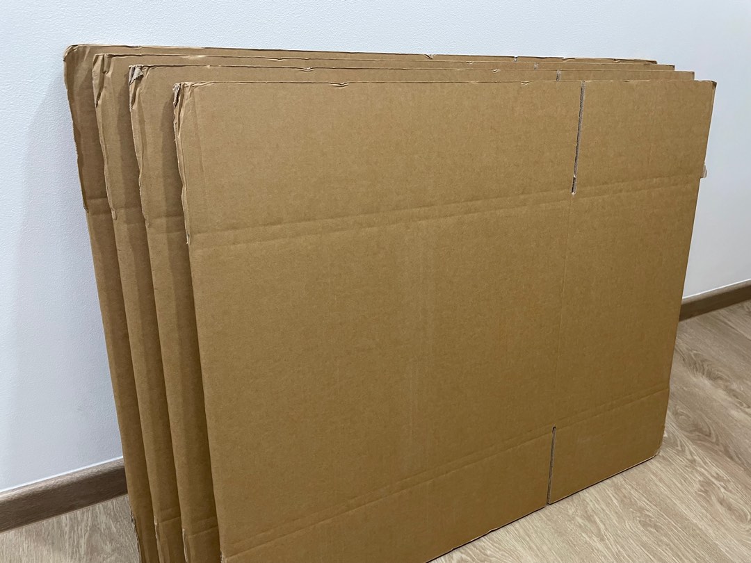 New Cardboard boxes 4 pics, Furniture & Home Living, Home Improvement ...