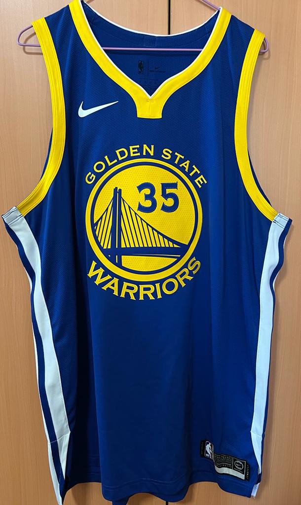 Nike NBA KD Golden state Warriors authentic jersey 勇士 杜蘭特 落場版 球衣 size ...
