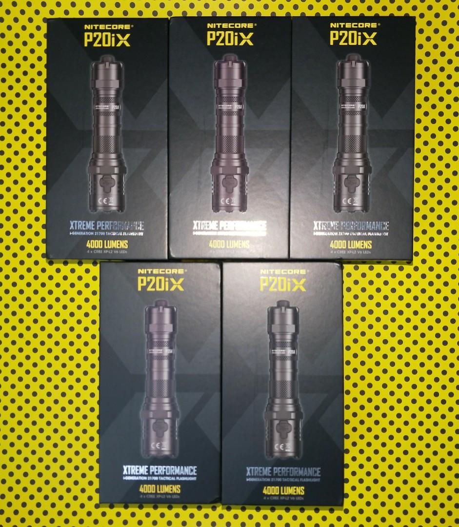 Nitecore P20iX tactical flashlight 4000 lumens, Sports Equipment ...