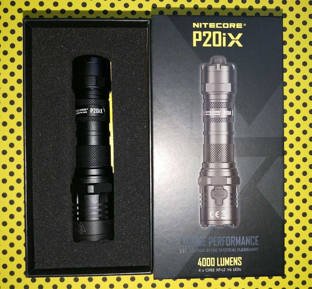 Nitecore P20iX tactical flashlight 4000 lumens, Sports Equipment ...