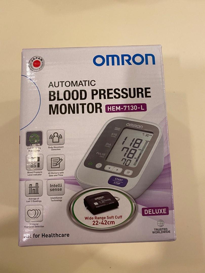 Omron Blood Pressure Monitor Model HEM-7130-L, Health & Nutrition ...