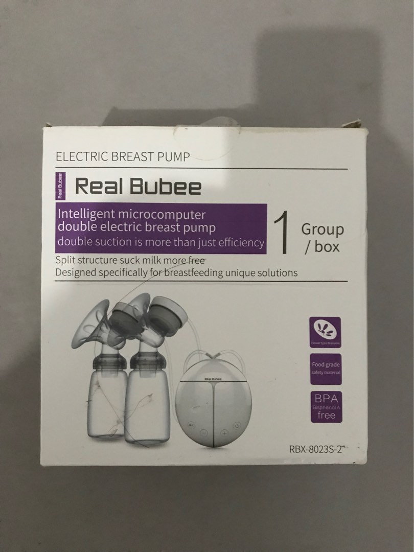 Original Real Bubee Electric Breast Pump, Babies & Kids, Maternity Care ...