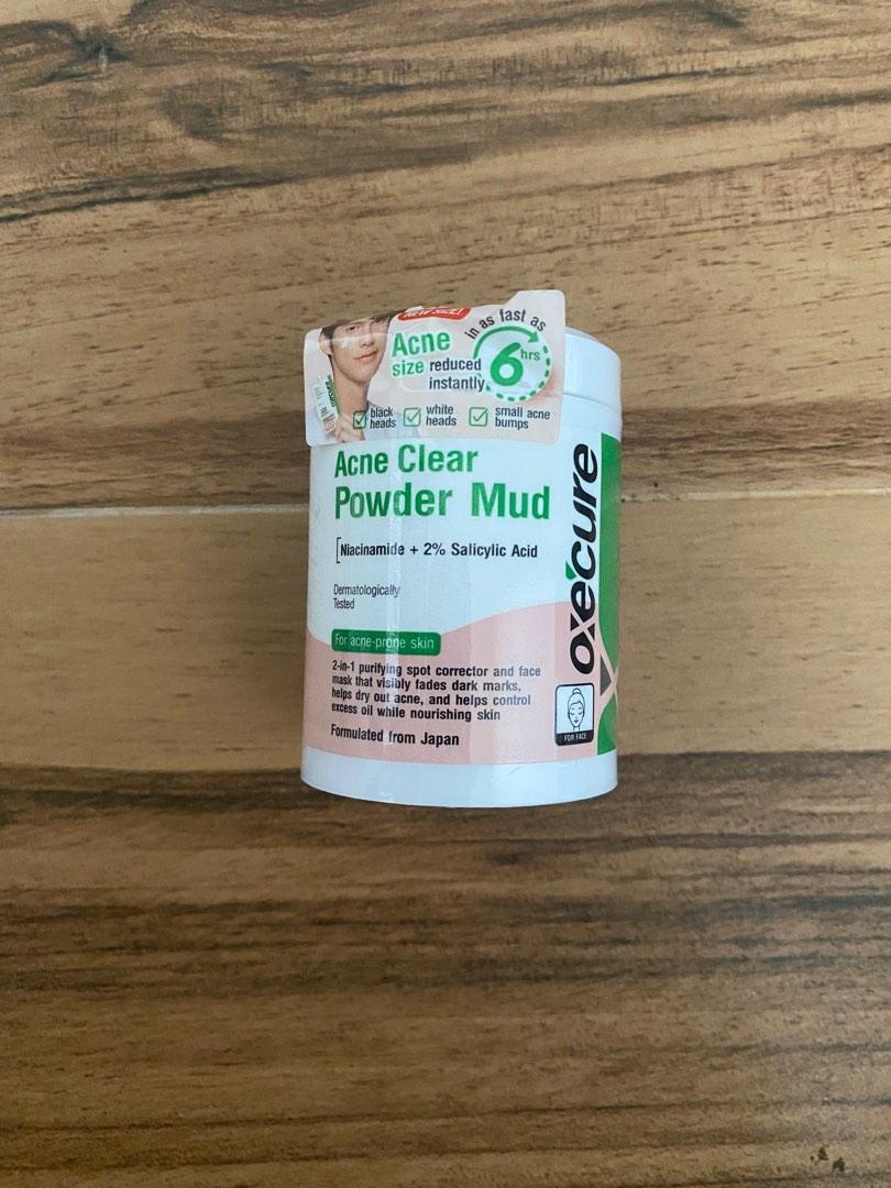 Oxecure Acne Clear Powder Mud 50g, Beauty & Personal Care, Face, Face ...