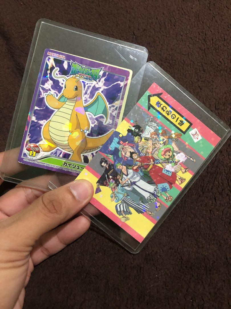 Pair of pokemon and one piece card collectibles, Hobbies & Toys, Toys ...