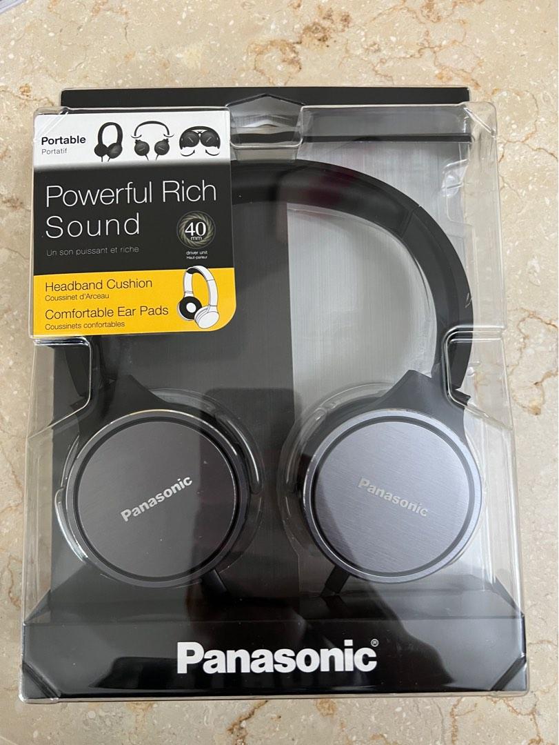 Panasonic portable black headphone head pad ear pad audio music player ...