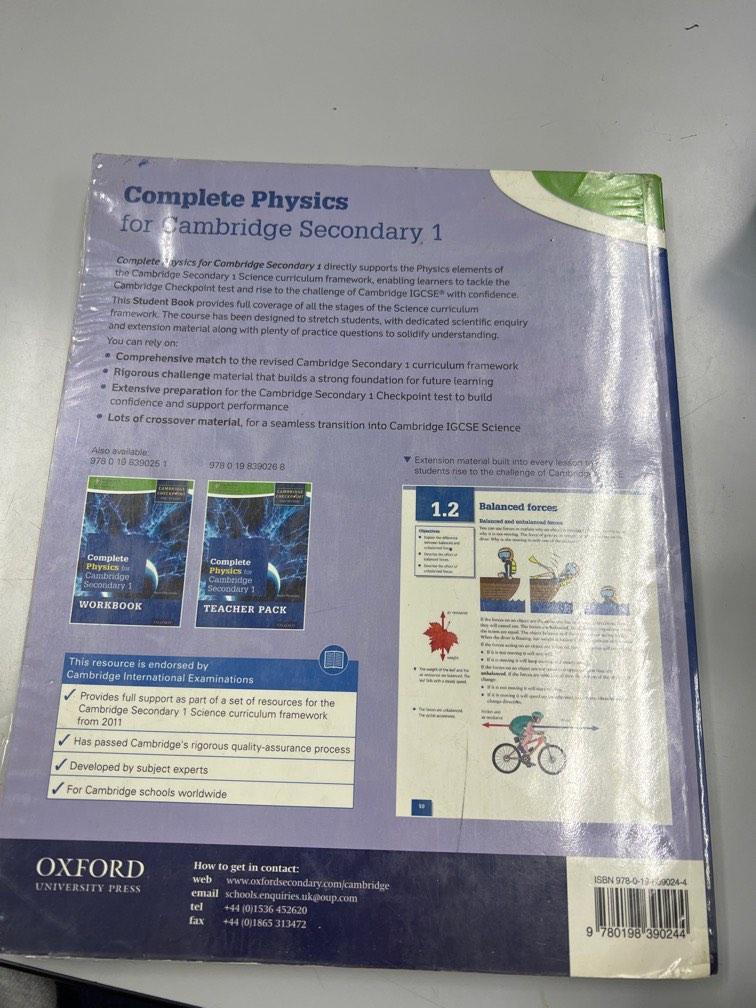 Complete Physics for Cambridge secondary 1 textbook, Hobbies & Toys ...